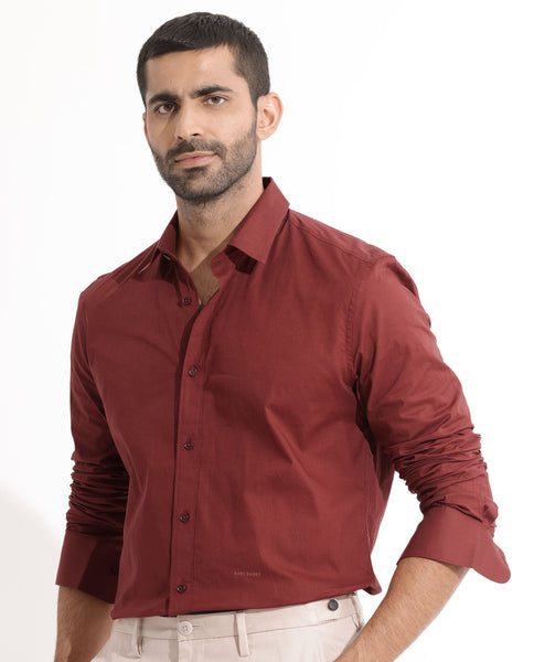Buy Exclusive maroon shirt for Men Online | Rare Rabbit